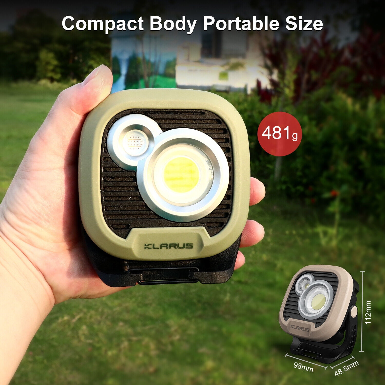 KLARUS WL3 Multifuntional Camping Work Light 13500mAh Magnetic ...