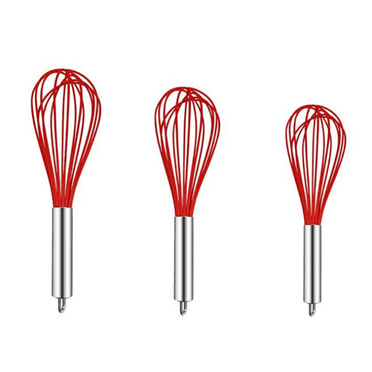 ReaNea Gold Whisk Set of 3 Stainless Steel 8" 10" 12" Beater Wire ...