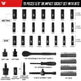 70 count 3/8" Drive Impact Socket Set,Standard (5/16 to 3/4-Inch ...