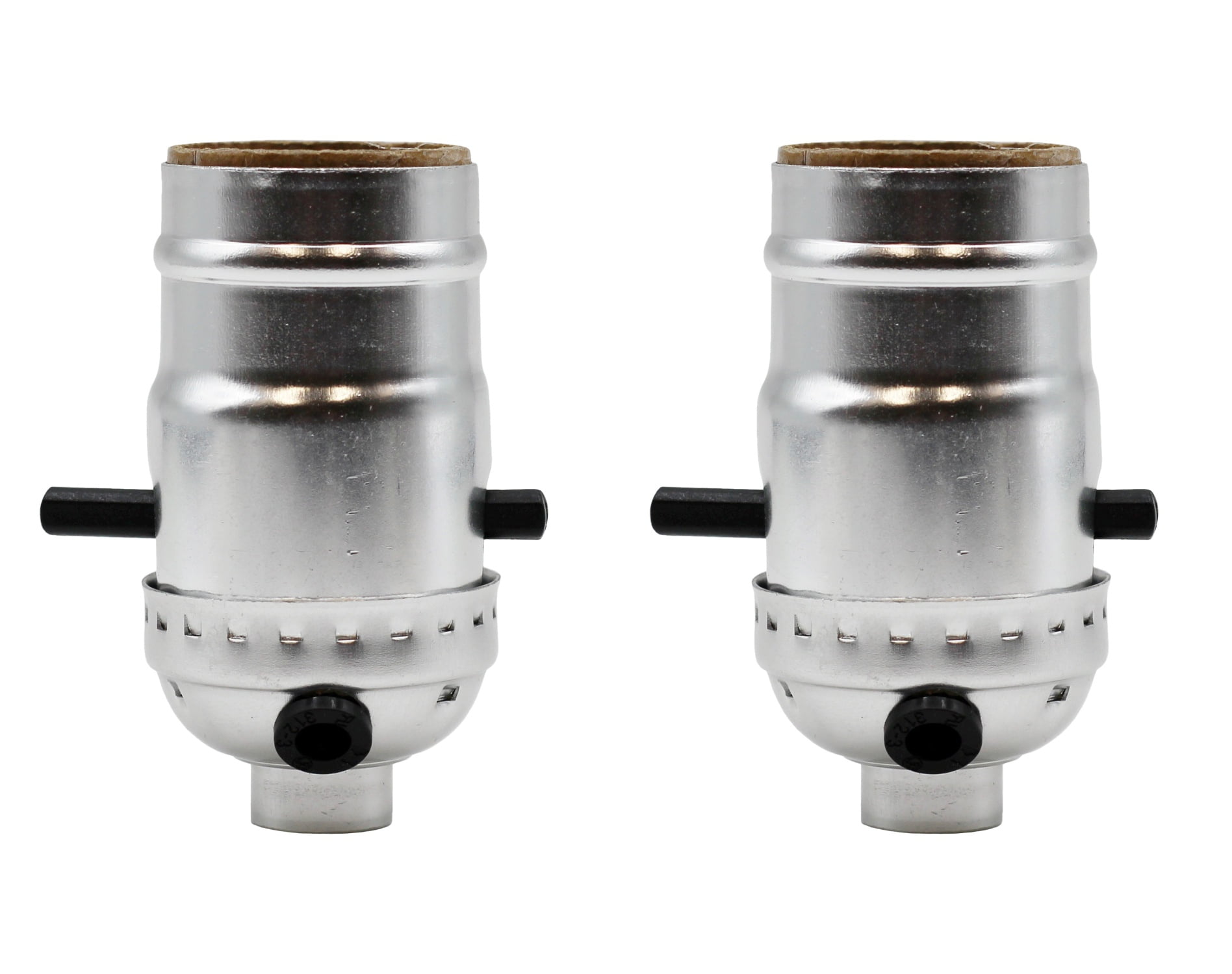 Creative Hobbies Silver Push Thru On/Off Lamp Sockets, Medium Base ...