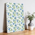 Blue White Hydrangea Canvas Wall Art for Living Room, Floral Botanical ...
