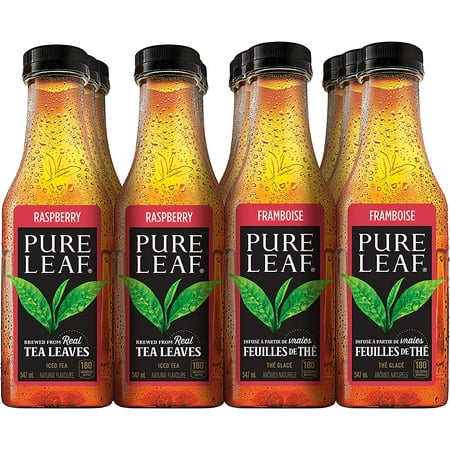 Pure Leaf Raspberry Iced Tea, 547 mL Bottles, 12 Pack - Walmart.ca