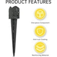 Fence Post Anchor, Heavy Duty Ground Spikes, Decorative Post Base Stake ...