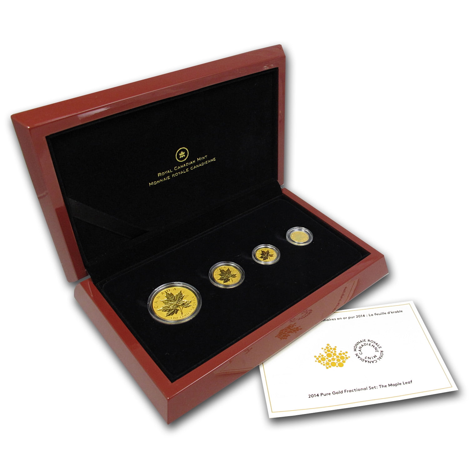 2014 Canada 4-Coin Reverse Proof Gold Maple Leaf Set (1.4 oz) - Walmart.com