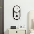 Better Homes And Gardens 7.8" Quartz Modern Indoor Pendulum Clock, Easy ...