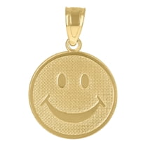 10kt Real Yellow Gold Mens Diamond-Cut Crown Charm Pendant - Walmart.com