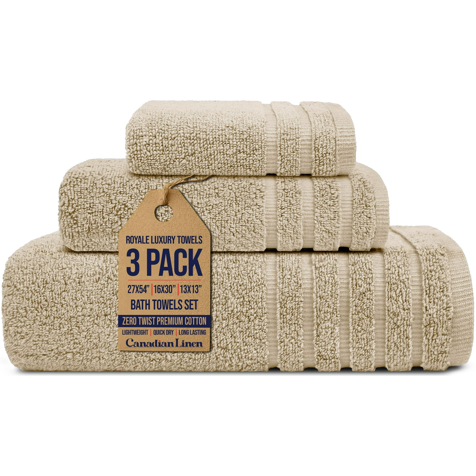 Click here for Canadian Linen Royale Towels  Pack Of 3 (Bath  Han... prices