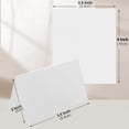 CCOCC Blank White Table Tent Place Cards 50Pcs,Printable Name Table ...