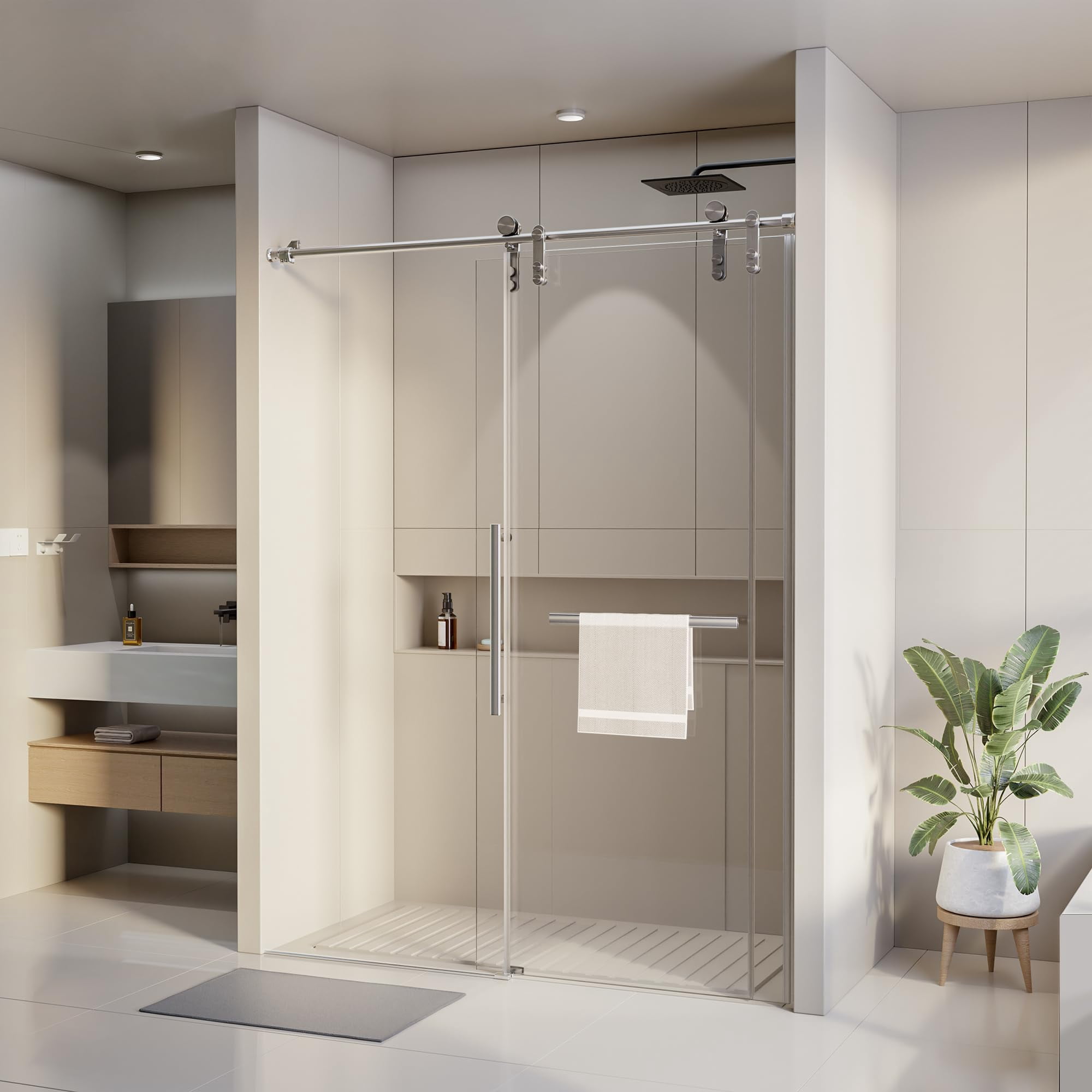 Click here for Gotland Shower Door 60 In. W X 75.5 In. H Sliding... prices