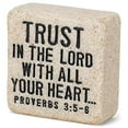 Lighthouse Christian Products 173119 Cast Stone-Scripture Stone-Trust ...