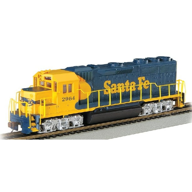 Bachmann Industries EMD GP40 DCC Santa Fe #2964 Sound Value Equipped Locomotive (HO Scale), Blue ...