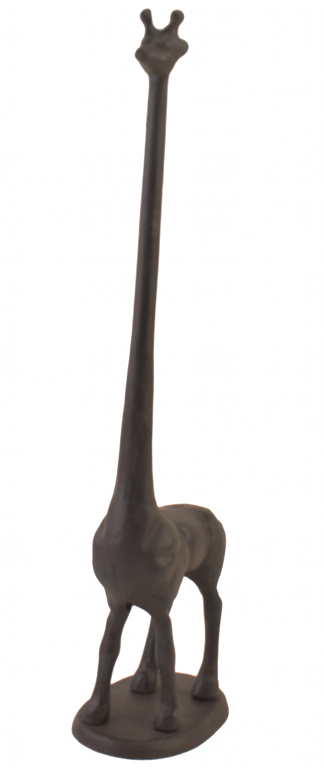 Cast Iron Paper Towel Holder Stand - Giraffe - Rust Brown - 18.625 ...
