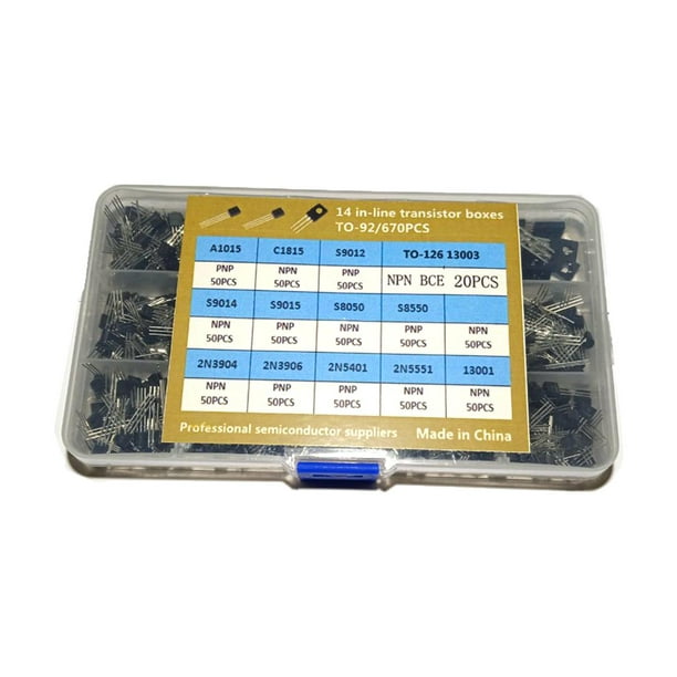 670 Pieces Transistor Set with Clear Case Transistors General for Audio ...