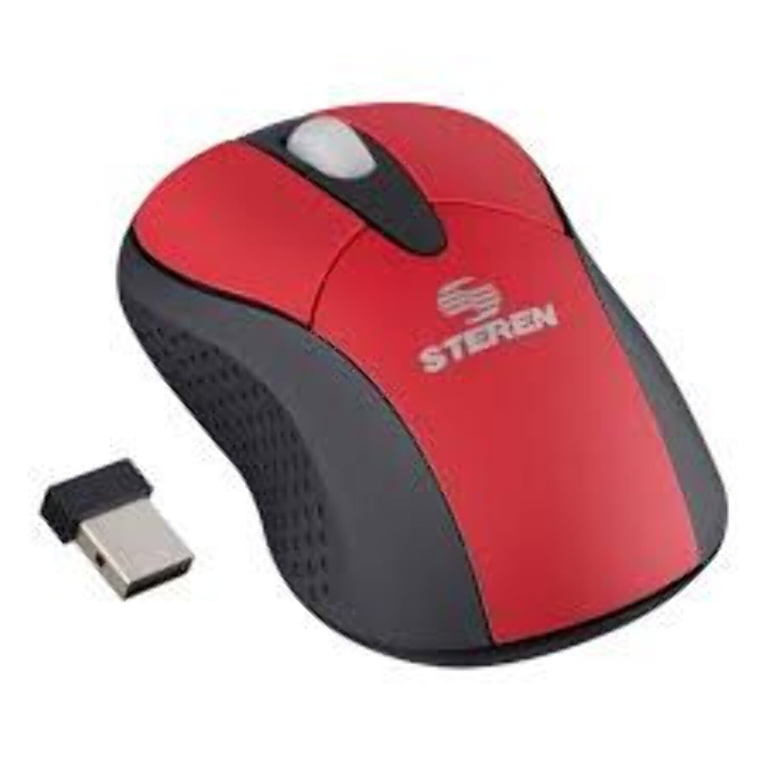 Steren Wireless Optical Mouse with Scrolling - Red - Walmart.com