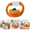 Pumpkin Knitted Doll Positive Energy Emotional Support Doll Wool ...