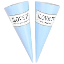 Hzzsbu 100-count Disposable Snow Cone Cups, Paper Cones for Shaved Ice ...