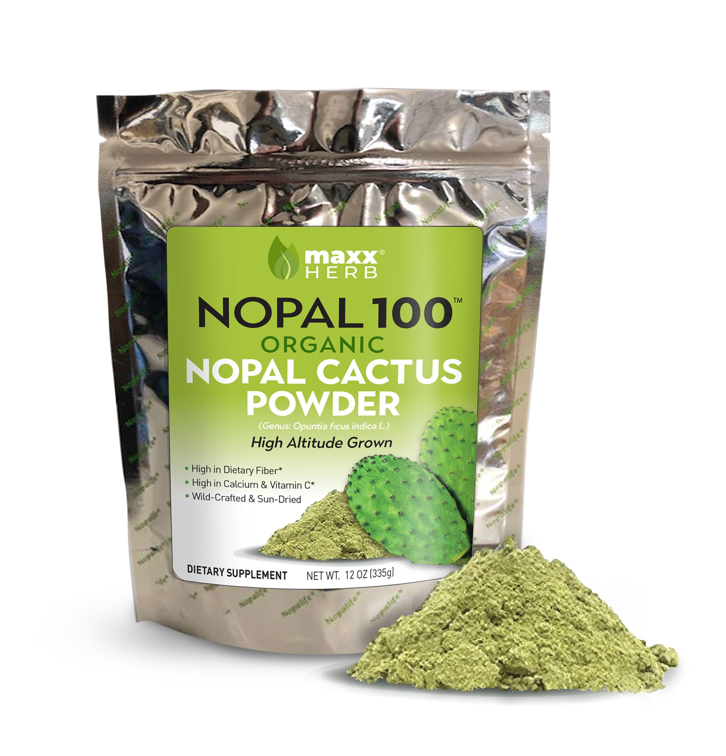 Maxx Herb Nopal Cactus Leaf Organic Fiber Powder for Gut Health ...