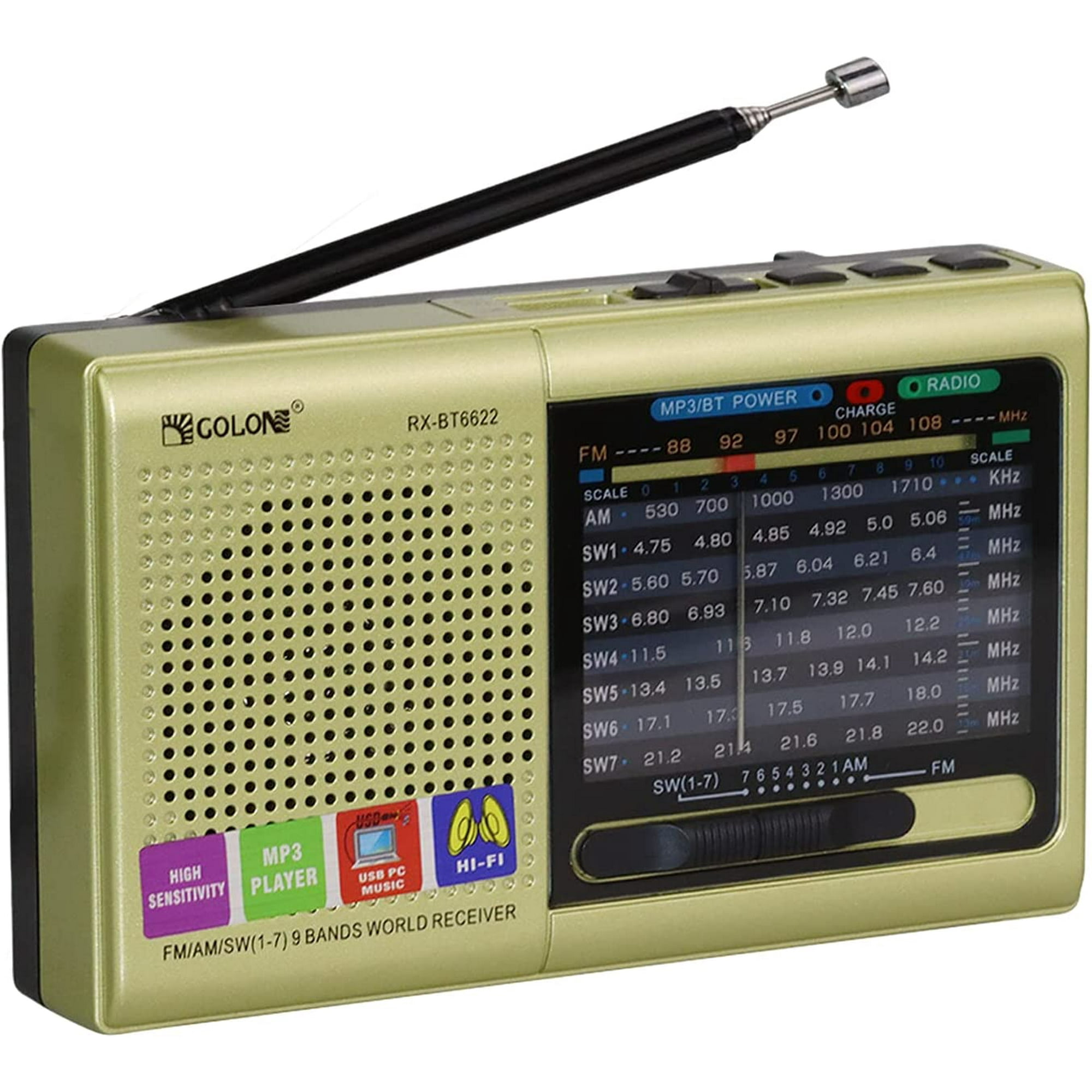Click here for Yeegool Multi-Function Wireless Radio Fm/Am/Sw Mul... prices