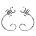 Silver Plated Retro Punk Scorpion Earrings Unique Design Statement ...