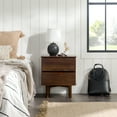 Walker Edison Sonoma 2-Drawer Nightstand, Walnut - Walmart.com
