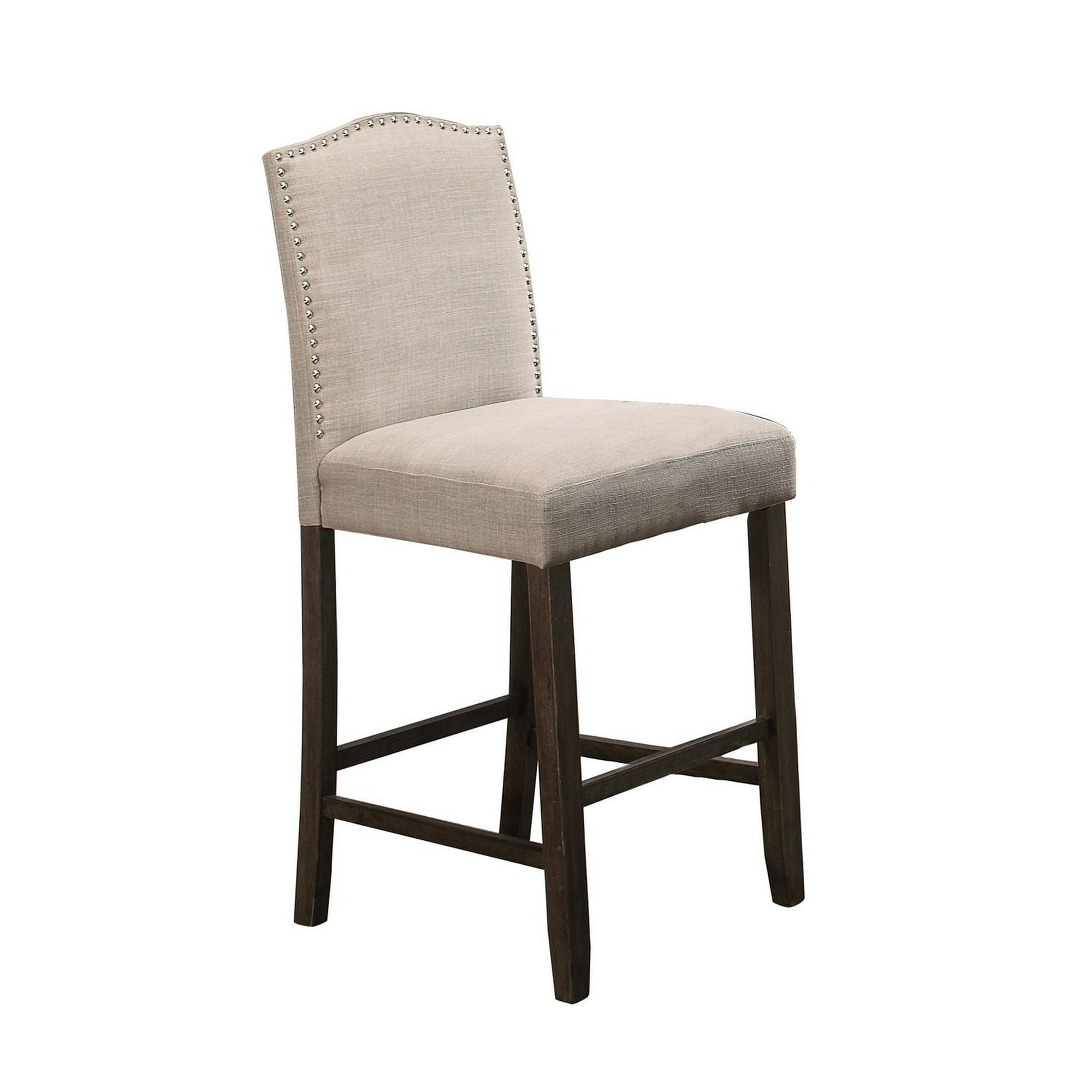 Click here for Topline Home Furnishings Cream Counter-Height Chai... prices