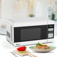 Impecca 1.1 Cubic Feet Microwave, Sleek Countertop Design, White ...