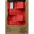 Mainstays Coral Fire Plastic Hangers, 18 Count - Walmart.com