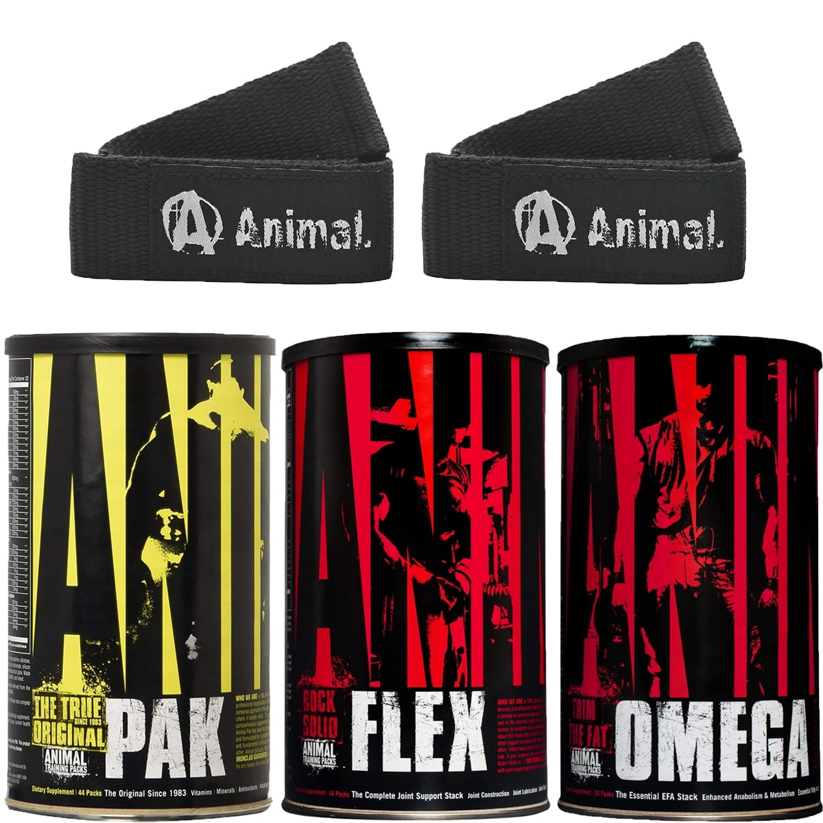 Universal Nutrition Animal Core Stack with Lifting Straps - Walmart.com