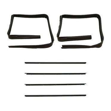 Outer Window Sweep Flat Bead Rubber Weatherstrip Pair for 70-81 for ...