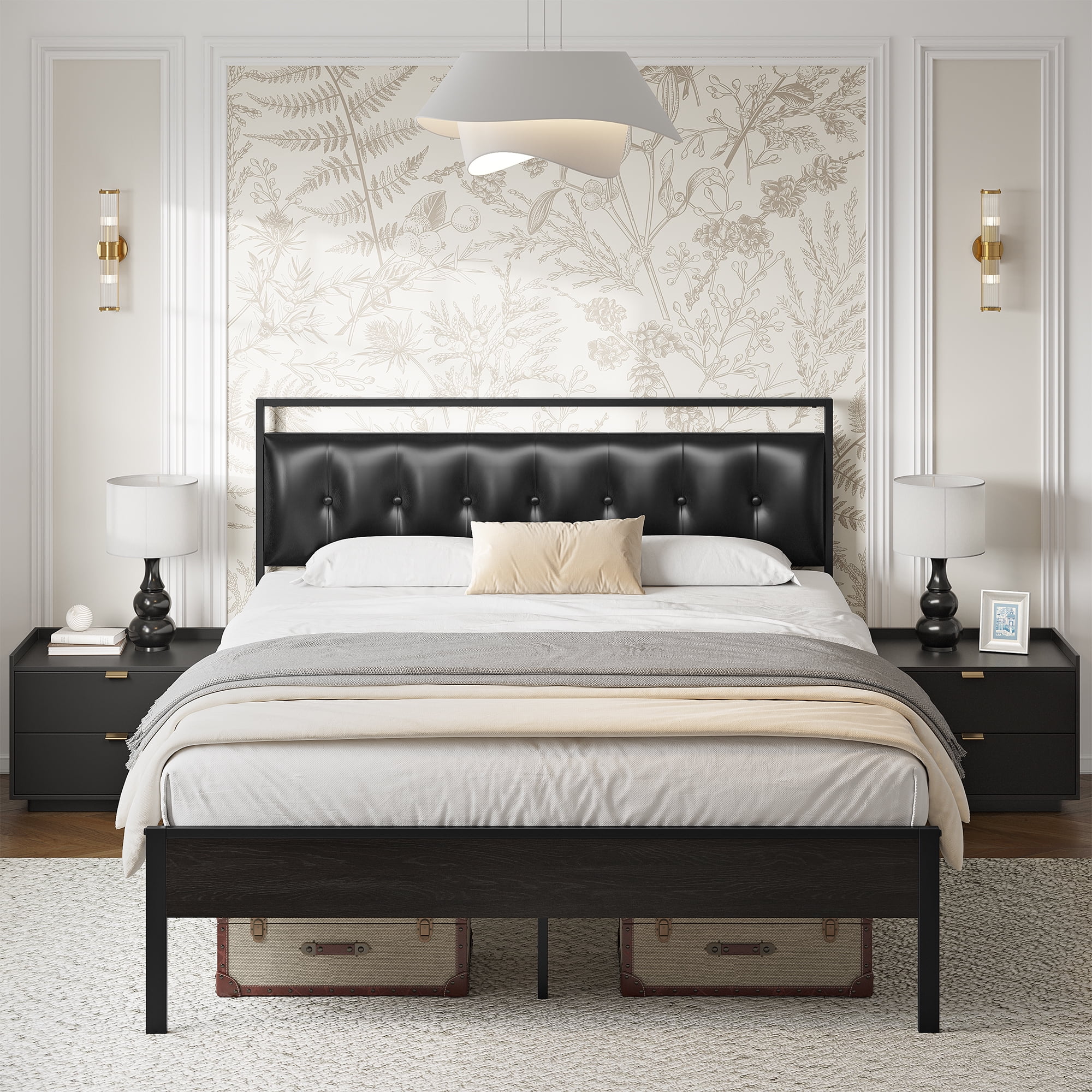 Click here for Gunaito Queen Bed Frame With Upholstered Headboard... prices