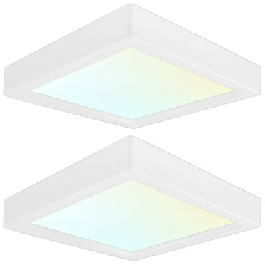 Luxrite 6 inch LED Flush Mount Ceiling Light Fixture 15W 3 Color ...