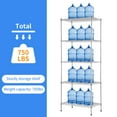 Dkelincs 5 Tier Wire Shelving Unit, 24’’x14’’x60’’, 150 Lbs Capacity ...