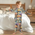 BZSMCE Unisex Pajama Set Snug-Fit Cotton Sleepwear Vibrant School Of ...