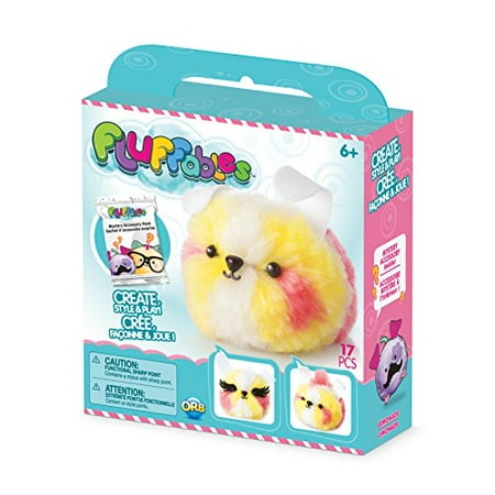 The Orb Factory Fluffables Lemonade Arts & Crafts, Yellow/White/Pink, 5 ...