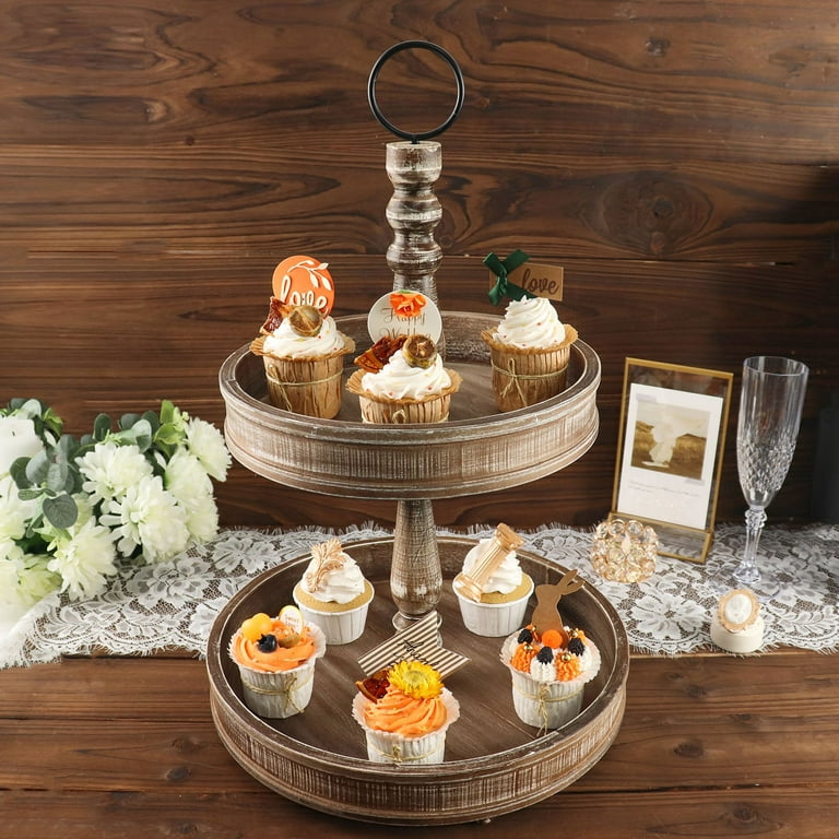 Rustic Wedding Cupcake Displays