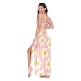 BZSMCE Daisy Pattern Maxi Cover-Up Skirt, Lightweight Quick-Dry Fabric ...