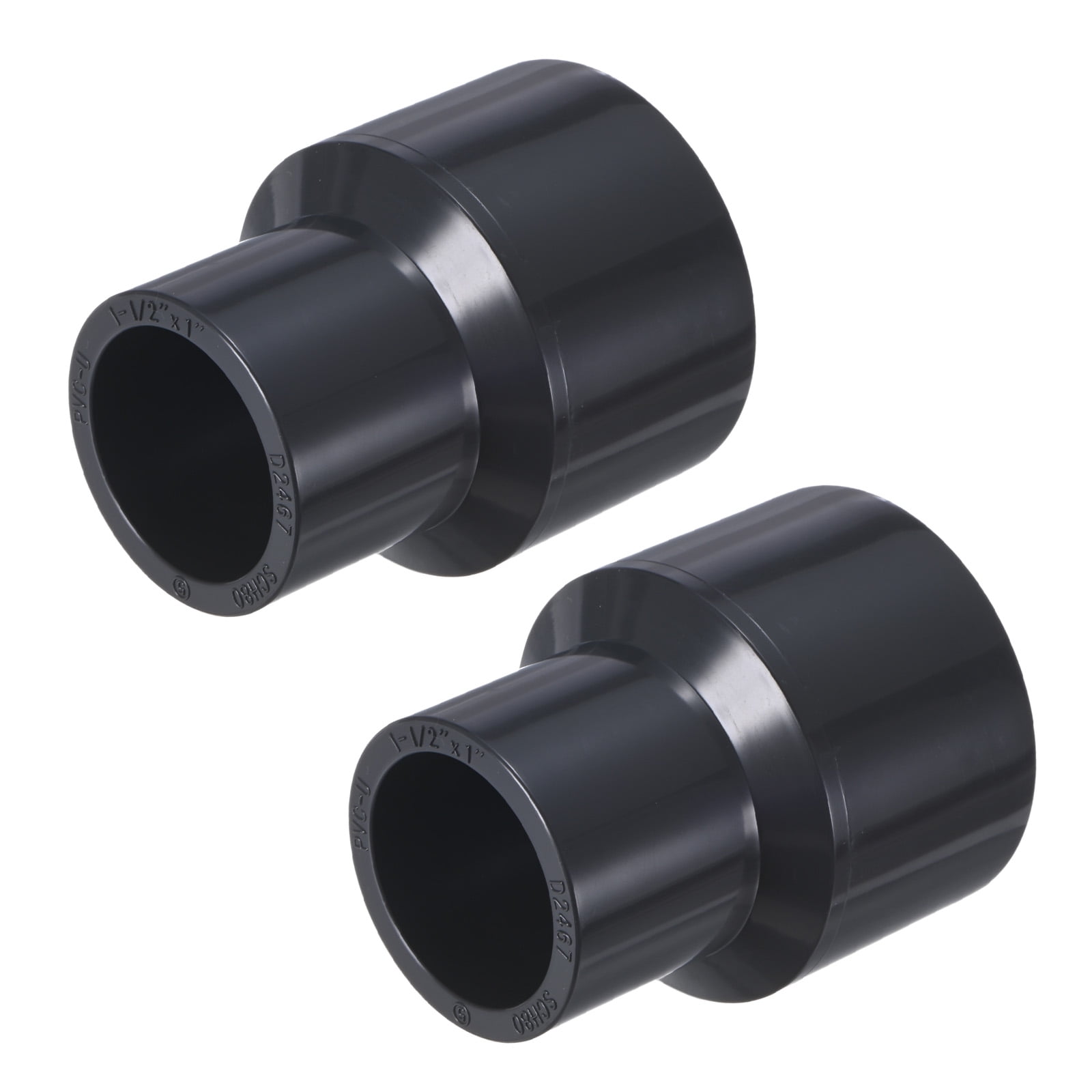 Uxcell 2-Pack Adaptador de Reducción de Tubo, Conector de Acoplamiento ...
