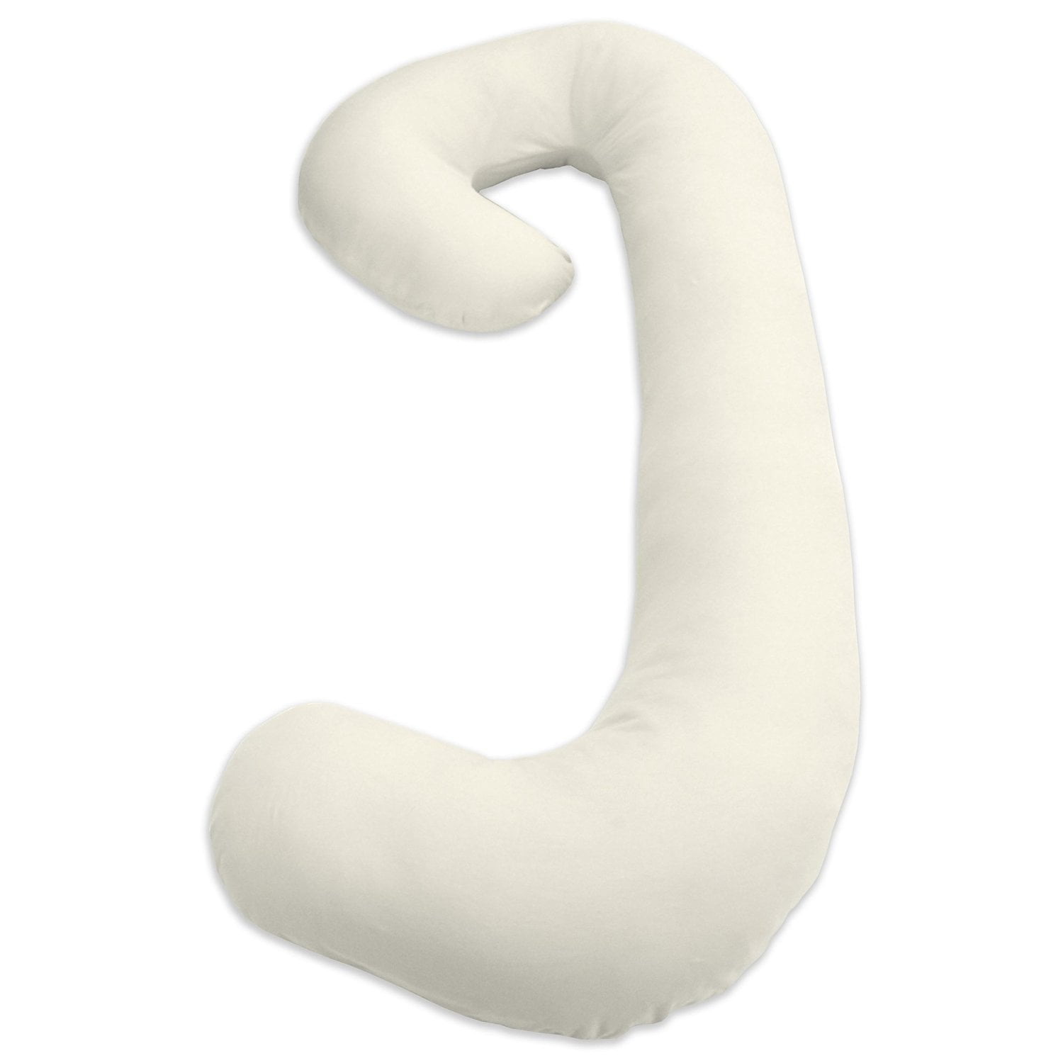 Leachco Snoogle Chic Jersey Body Pillow - Ivory - Walmart.com