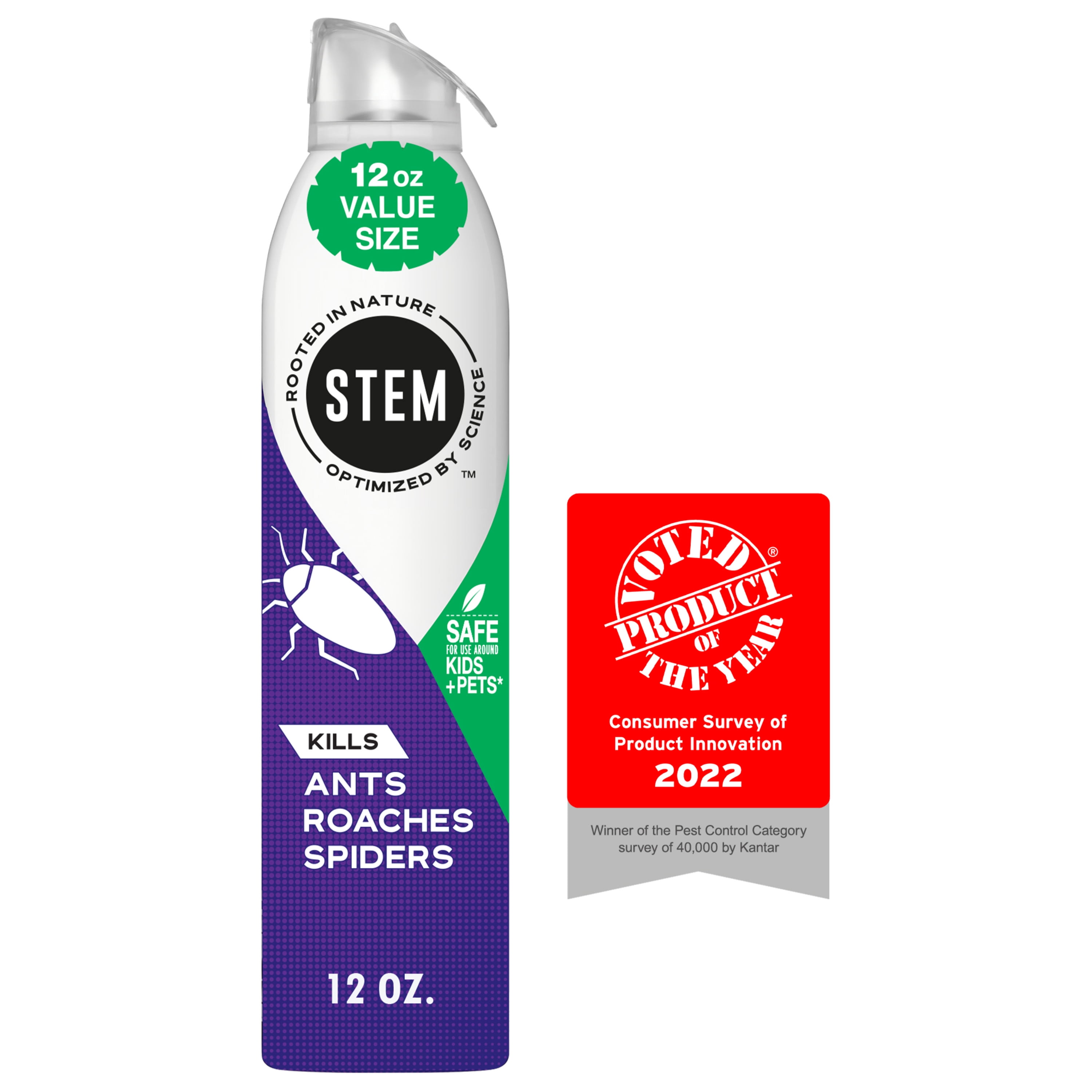 Stem Kills Ants Roaches And Spiders Plant Based Indoor And Outdoor Bug Spray 12 Fl Oz