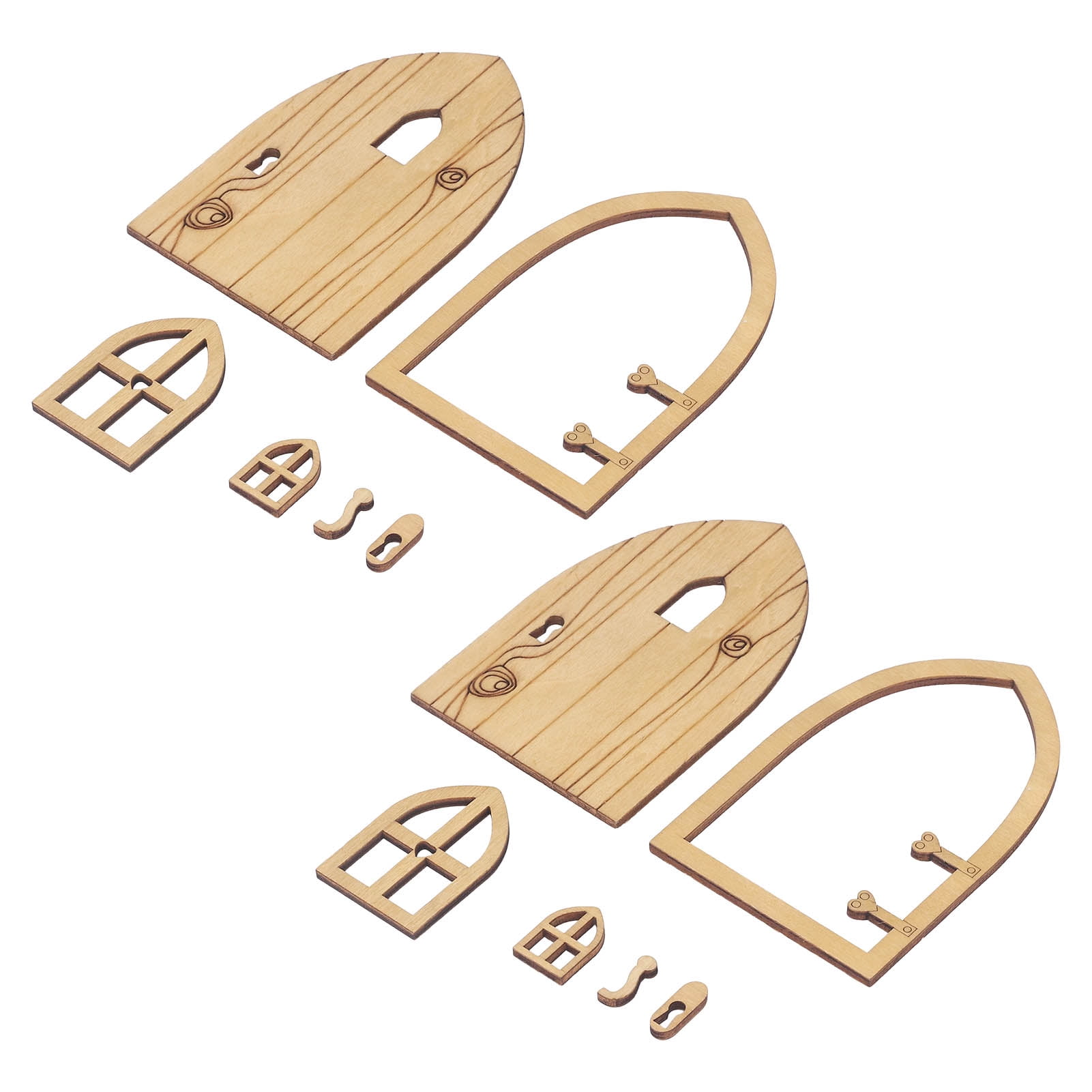 Puerta De Jardín De Casa De Muñecas, Exquisita Puerta De Pueblo De Casa ...