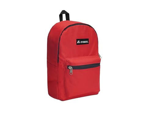 Everest Luggage Basic Backpack, Red, Medium | Bodega Aurrera en línea