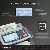 Cassida 5520 UV USA Money Counter Machine with ValuCount, Currency ...