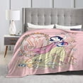 Snow Whi-t Bed Blanket 3D Printed Throw Blanket Lightweight Super Soft ...