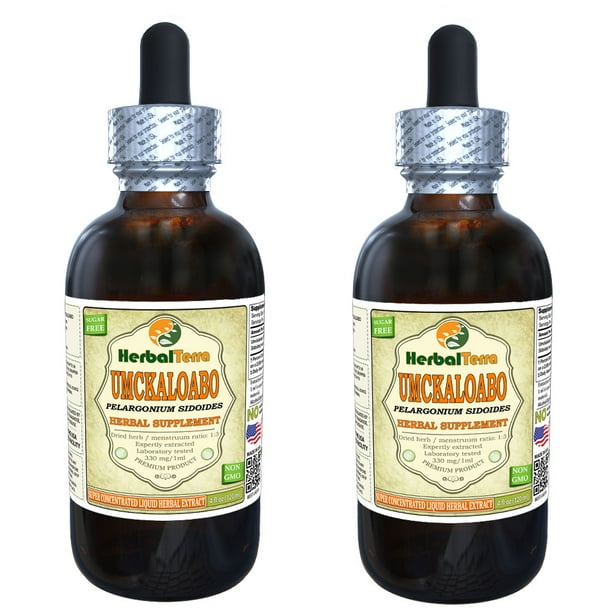 Umckaloabo (Pelargonium Sidoides) Tincture, Dried Roots Liquid Extract ...