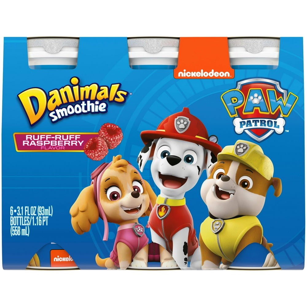 Danimals Raspberry Smoothies, 3.1 Oz. Bottles, 6 Count - Walmart.com ...