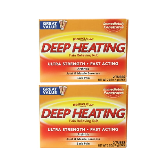 Mentholatum Deep Heating Pain Relieving Rub Cream, 2 oz HSA/FSA ...