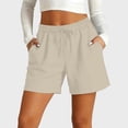CAIVO Women High Waist Casual Shorts For Loose Fit With Pockets ...