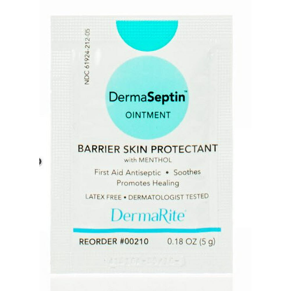 DermaSeptin Skin Protectant 5 Gram Individual Packet Scented Ointment ...