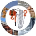 Chain Hoist 1650LBS 10 FT Lift Lever Block Chain Hoist 3/4 Ton Chain ...