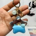Cartoon Pentagrams Keychain Star Shaped Keyring Adorable Floating ...